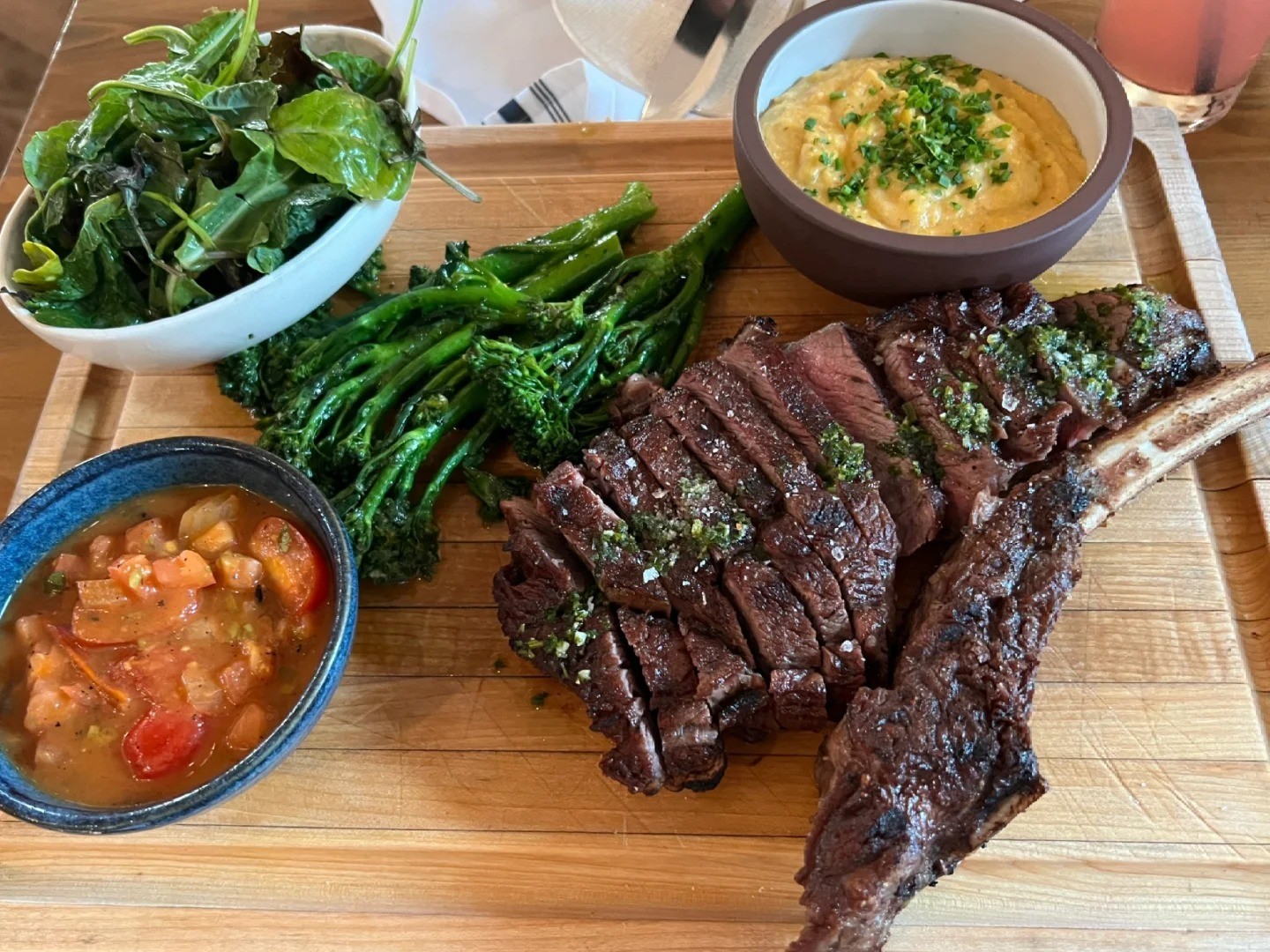 Banff 📌 The Bison Restaurant - Tomahawk Bison Steak 🥩 by Emma Harrison ...